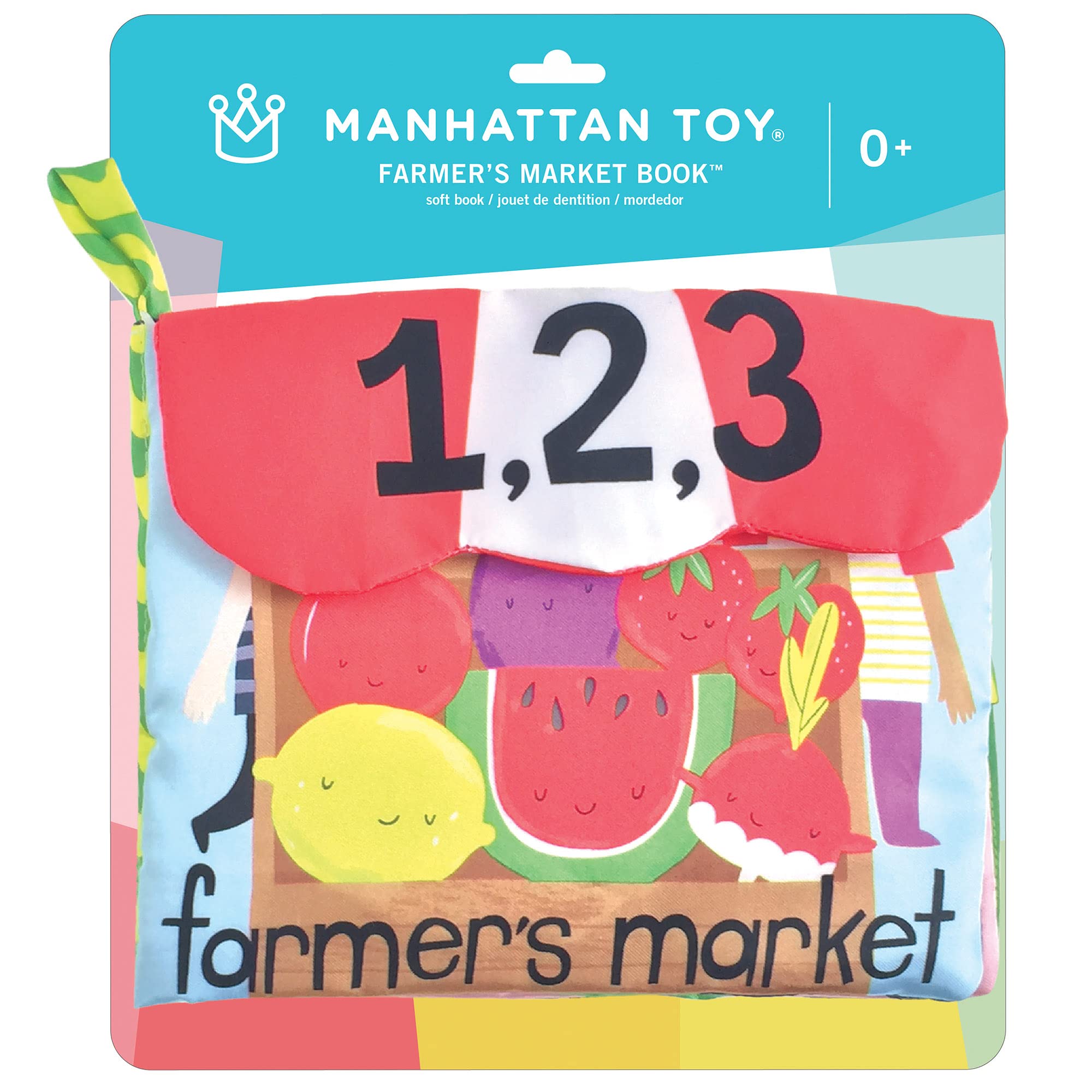 Manhattan Toy Farmer's Market Soft Counting and Numbers Activity Book Baby Toy