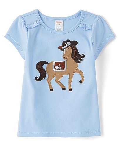 Gymboree,and Toddler Embroidered Graphic Short Sleeve T-Shirts,Horse,5T