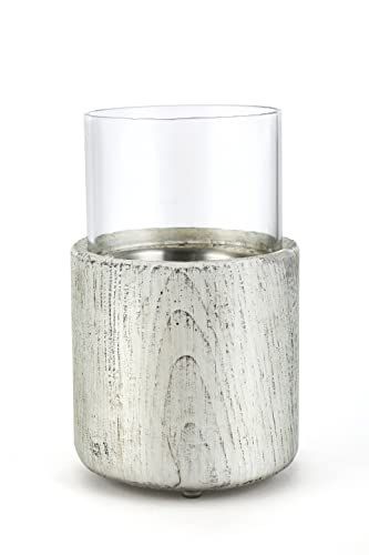 Home Zone Living Concrete Portable Tabletop Round 4.7" Mini Fire Pit Bowl, Wick Included, Indoor, Outdoor Use, Patio, Deck, Balcony Safe, Ethanol Alcohol, Smokeless, Long Burning, Fireplace, Soot Free