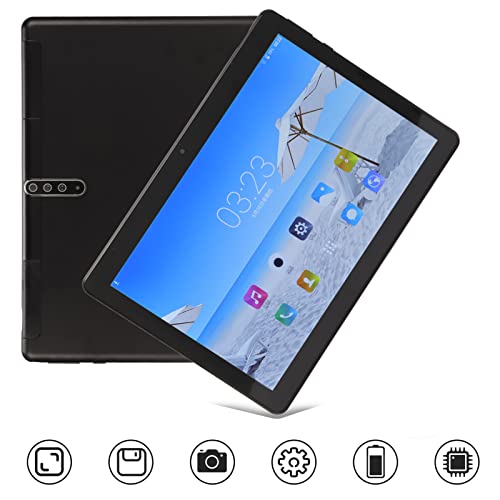 Luqeeg 10.1in Tablet - 1GB RAM 16GB Storage, 8 Quad Core IPS HD Touchscreen Tablet Tablet Electronics with Dual SIM and Triple Cameras 3G Phone Tablet PC HD Tablet, 6000mAh Battery (US)