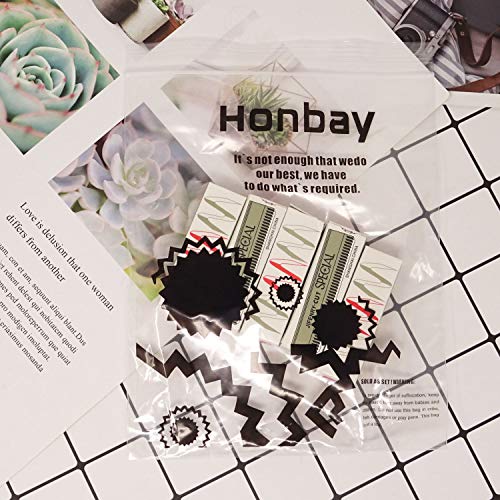 Honbay 50PCS Stainless Steel Eyebrow Trimmer Blades Eyebrow Hair Removers with Cover for Women