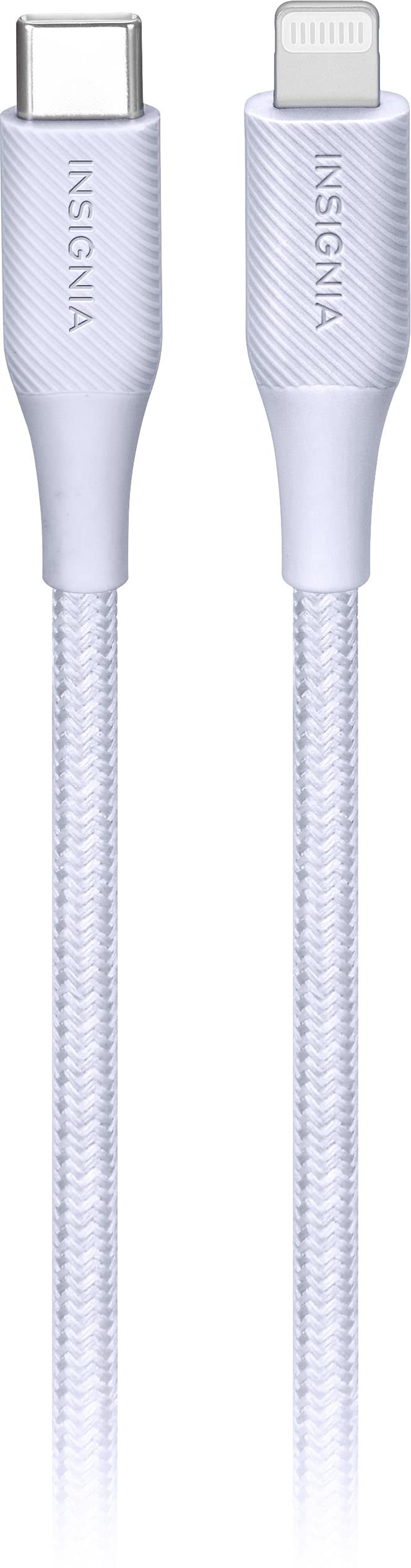 Insignia - 5' Lightning to USB-C Charge-and-Sync Cable - Purple