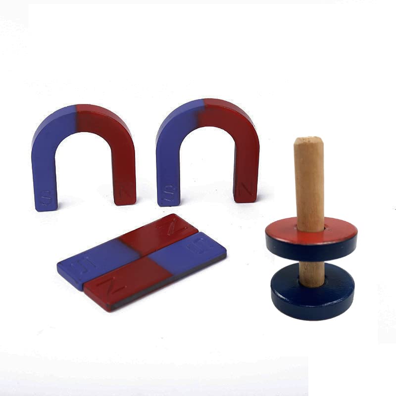 Labs Kids Magnet Kit for Teaching Physics Science Experiment Educational Magnet Set for School Classroom Including Bar/Ring/Horseshoe Magnets