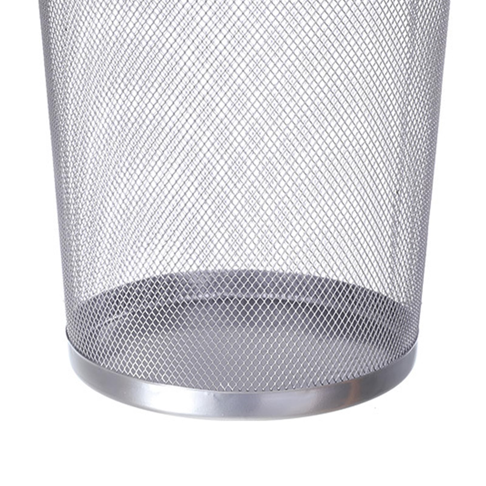 Metal Mesh Trash Can, Sturdy Iron Trash Bin, Circular Shape, Convenient, Lightweight, Compact, High Strength, Mesh Trash Can for Kitchen Bathroom Office Room (Black)