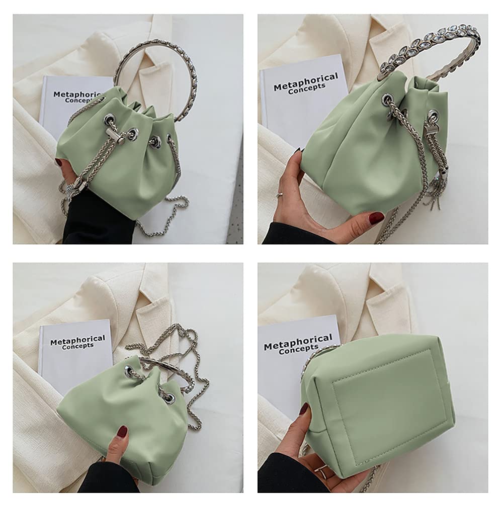 JBB Bags for Women Silver Purses Crystal Crossbody Clutch Evening Shoulder Bag Girls Party