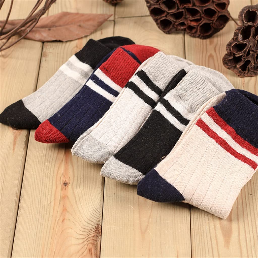 JIESEING 5 Pairs/Lot Wool Socks Men Winter Cashmere Breathable Comfortable Warm Socks Male
