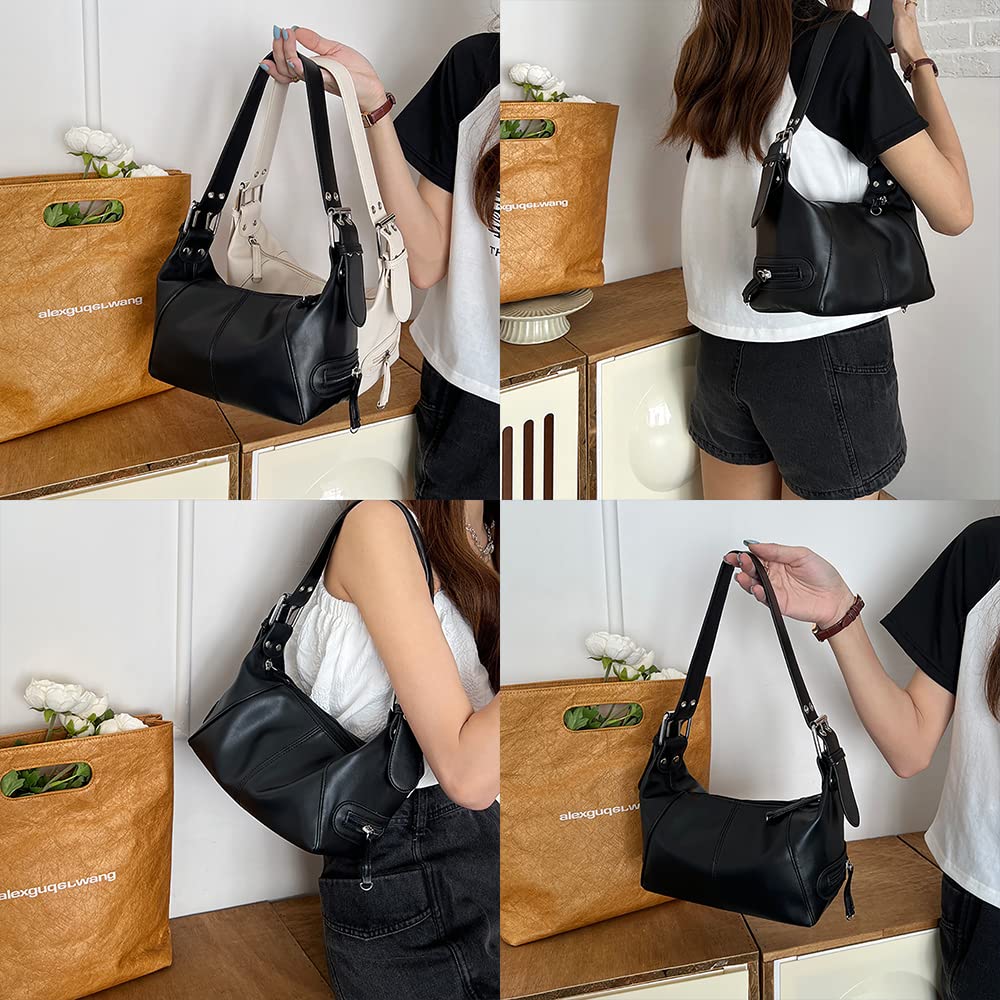 JBB PU Leather Shoulder Bag Fashion Crossbody Mini Satchel With Decorative Side Zip Small Going Out Purse