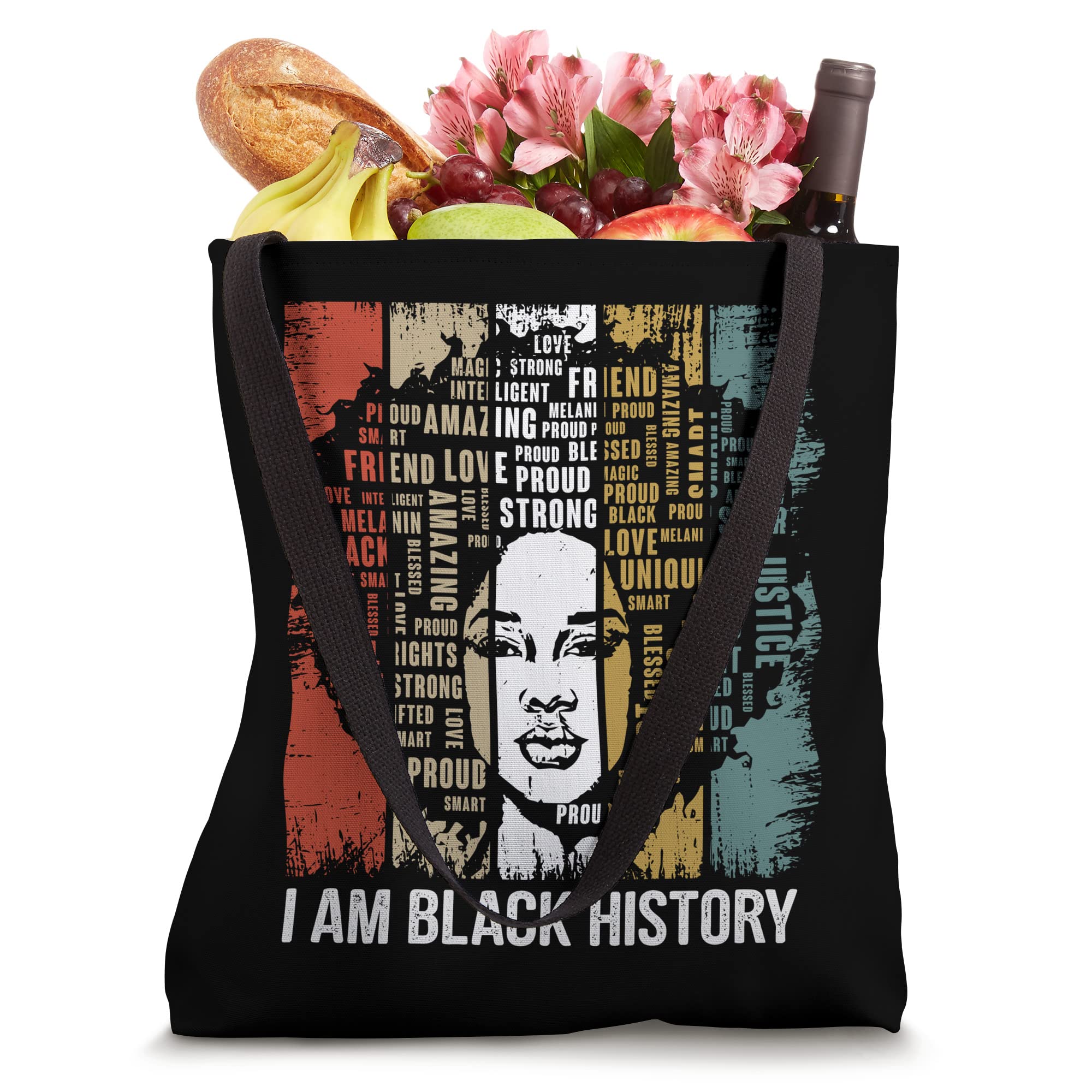I am Black History Month African Amerian Woman Tote Bag