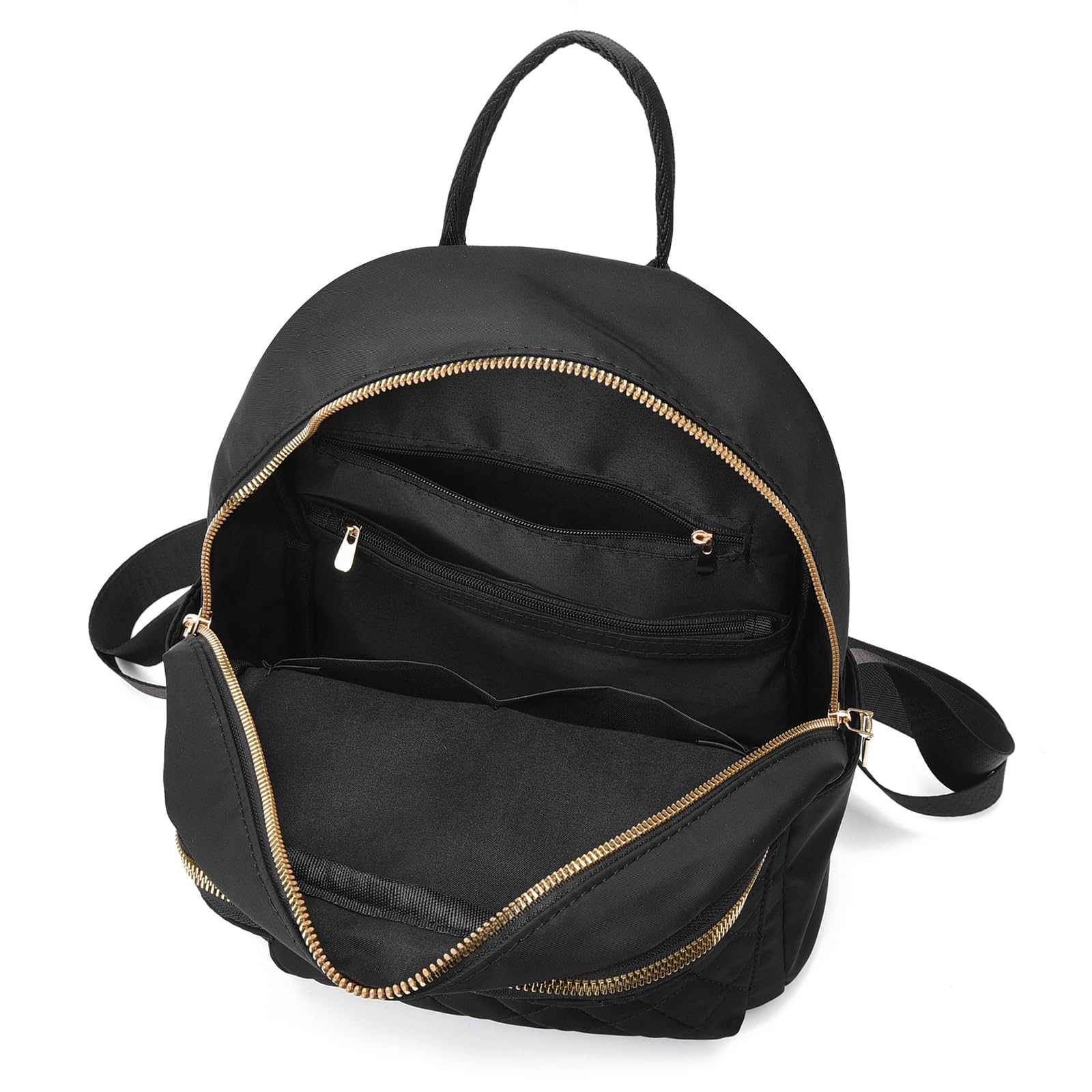 IHAYNER Backpack Purse for Women Nylon Casual Backpacks Quilted Pattern Small Daypack Shoulder Bags