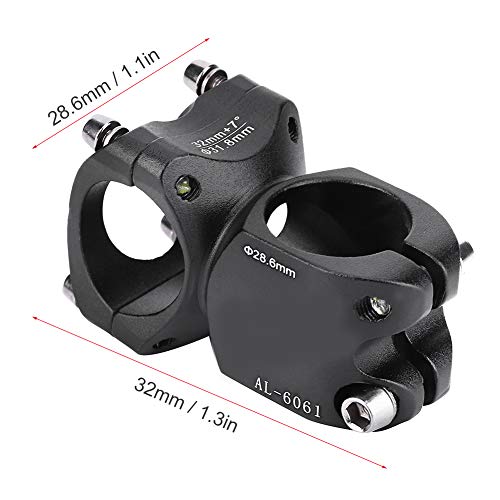 HERCHR Bicycle Short Handlebar Stem, 31.8 Stem 32mm Bike Stem for Most Bicycle, Road Bike