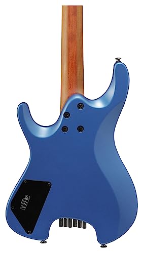 Ibanez Q52 Q Standard Headless Electric Guitar, Laser Blue Matte w/Gig Bag