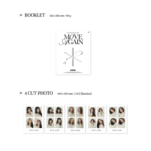 KARA - 15周年記念スペシャルアルバム[MOVE AGAIN] (韓国盤) CD-R+ブックレット+4カットフォト+メッセージカード+歌詞アコーデオンカード+フォトカード+フラグランスペーパー