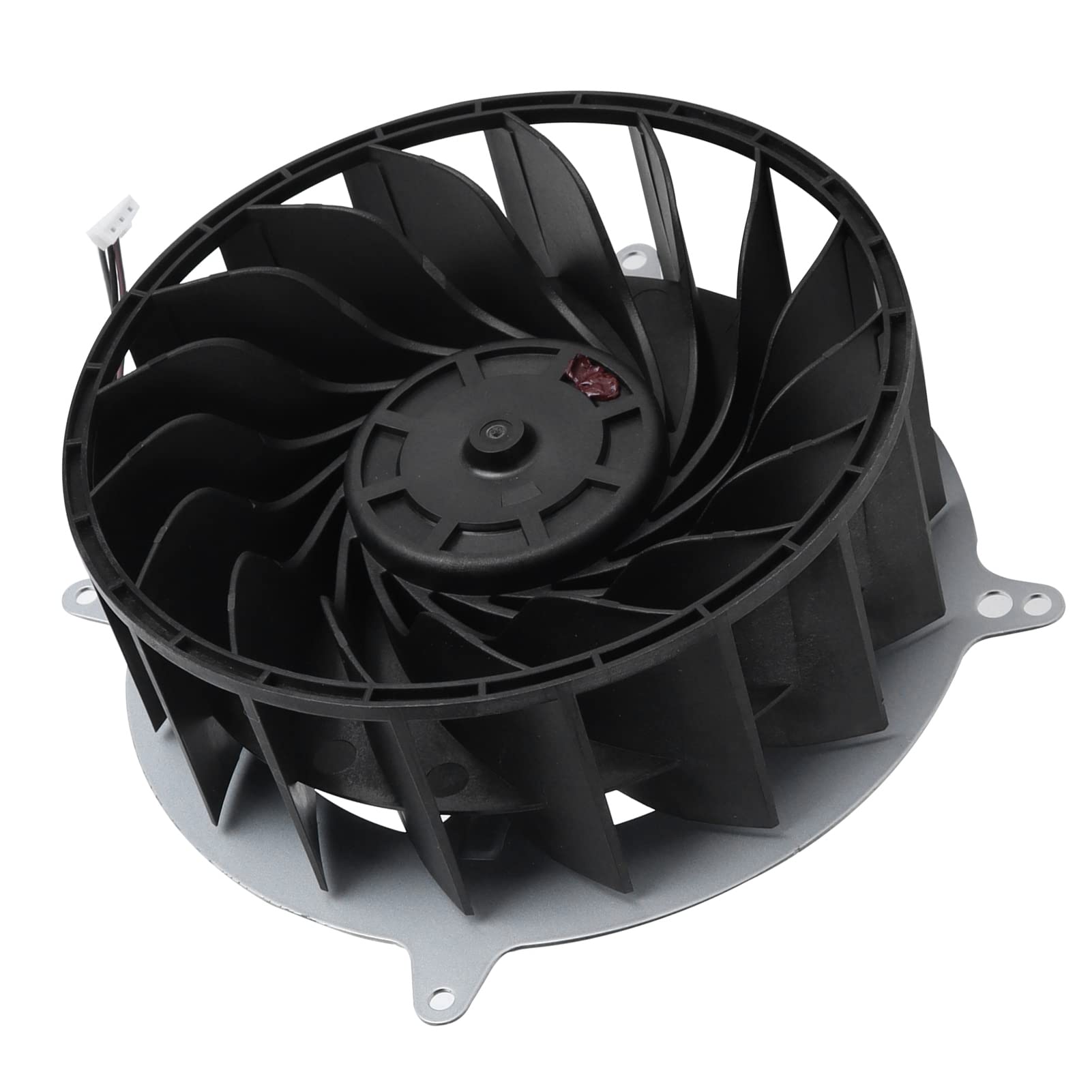 Janzoom Replacement Internal Cooling Fan, 17 Blades Easy to Replace Small and Light 3 Pin Power Connector Internal Cooling Fan Durable for PS5 Game Console