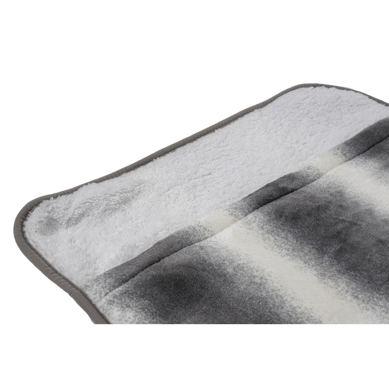 Luxe Heating Pad for Feet | Heated Foot Warmer with Auto Shut Off and 3 Heat Settings | Electric Blanket Toe Warmers for Under Desk or Bed, Grey 22" x 20"