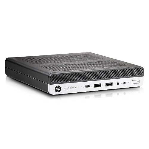 HP EliteDesk 800 G3 Mini Business Desktop (Intel Quad-Core i7-6700T 2.8Ghz, 16GB DDR4 RAM, 256GB SSD, DisplayPort DP, Ethernet RJ-45, Keyboard + Mouse, Windows 10 Professional (Renewed)