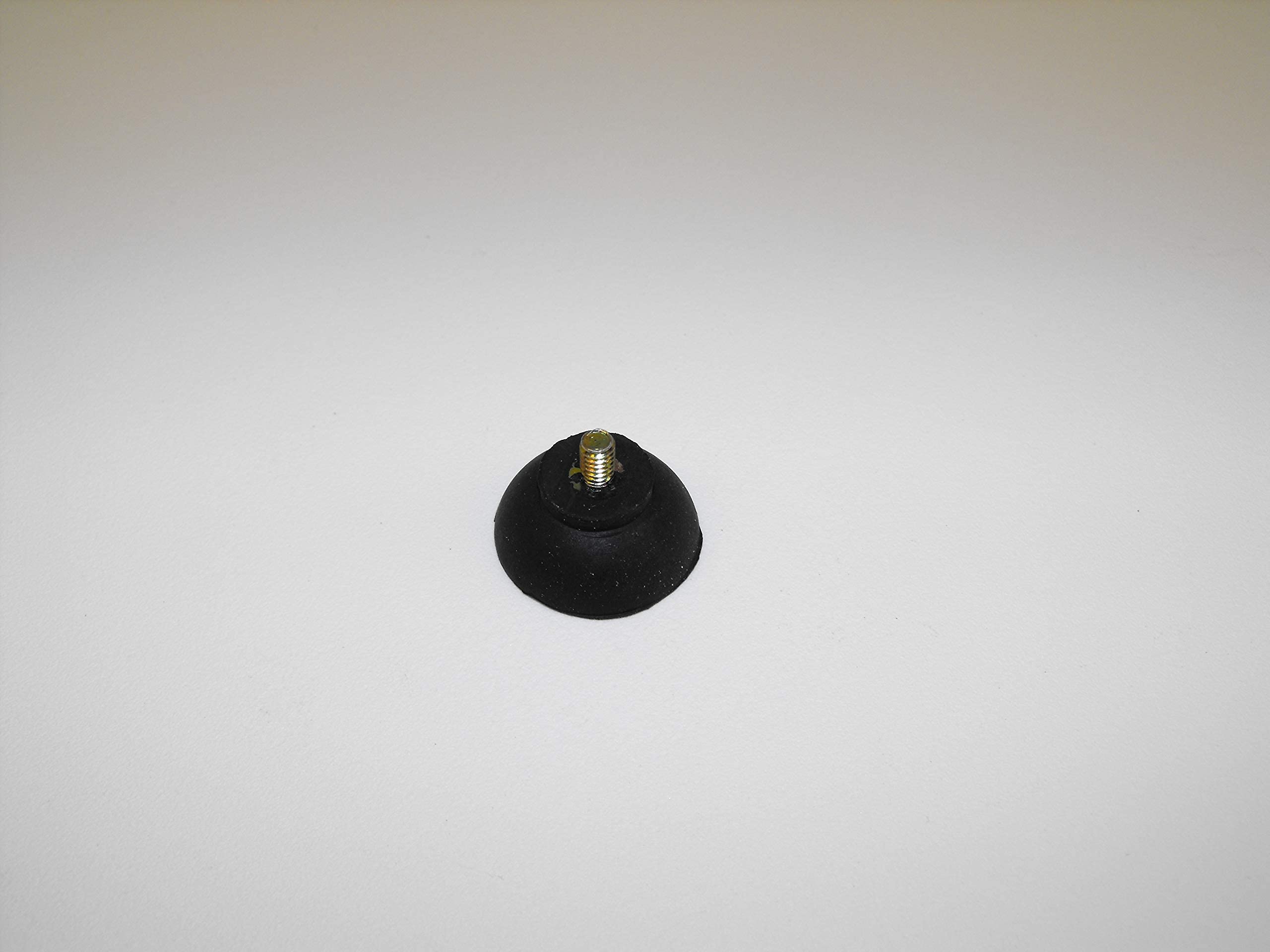 JL Missouri Parts 4X #8-32 1/4" Screw in 1" Rubber Suction Cups, 7/16" Tall, Made in USA Foot Isolator