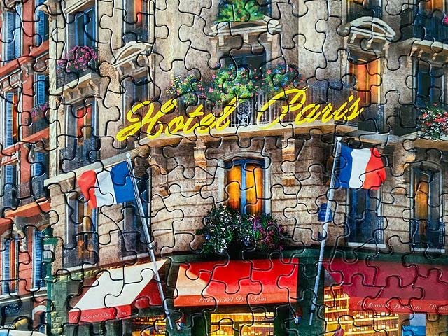 Majestic by Springbok 1000 Piece Jigsaw Puzzle Paris Street Life - Made in USA - Compact Box