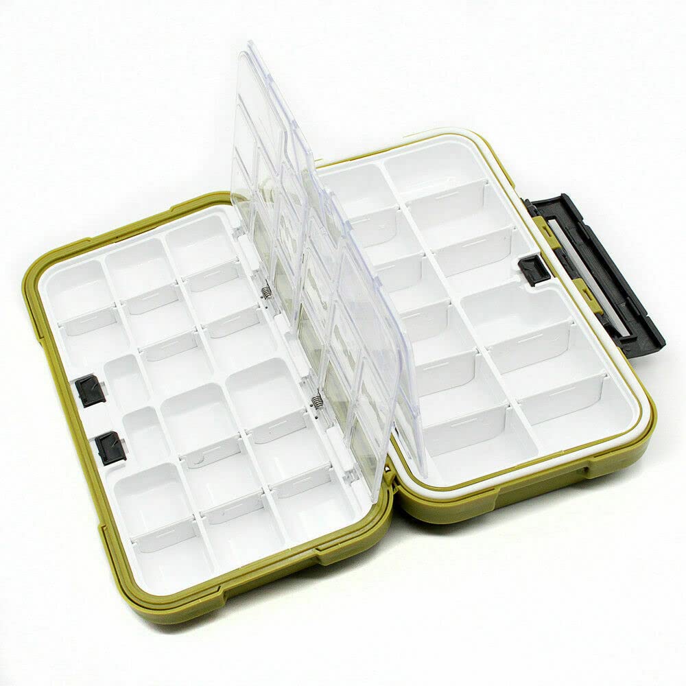 HERCULES Fishing Storage Plastic Tackle Box Lure Storage Box with Removable Dividers