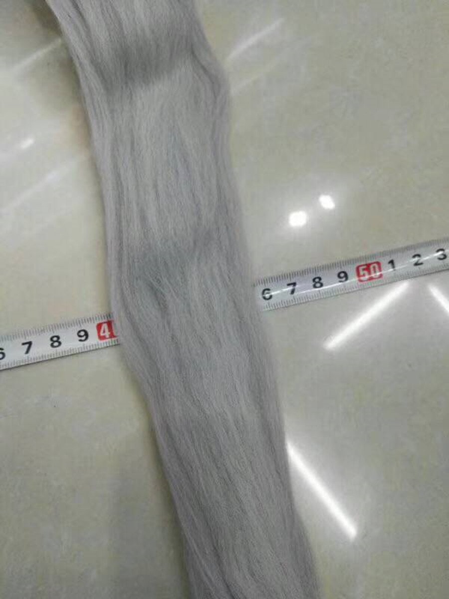 Giant Wool Yarn Chunky Arm Knitting Super Soft Wool Yarn Bulky Wool Roving (250g/0.55 lbs, Light Grey)