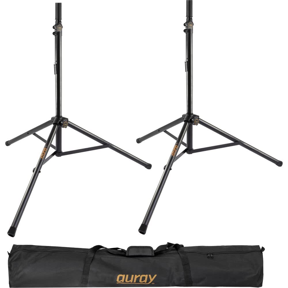 JBL Professional EON715 Powered PA Bluetooth Loudspeaker, 15-Inch (Pair) Bundle with Deluxe Steel Speaker Stand with Tripod Base and Case, and 2X XLR-XLR Cable