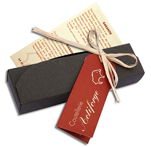 Laguiole pocket knife with Juniper Wood handle and stainless steel bolsters - Direct from France