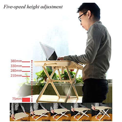 Hongsezhuozi Table Liftable Stand-up Computer Desk Also Foldable Suitable for Home and Office Desks