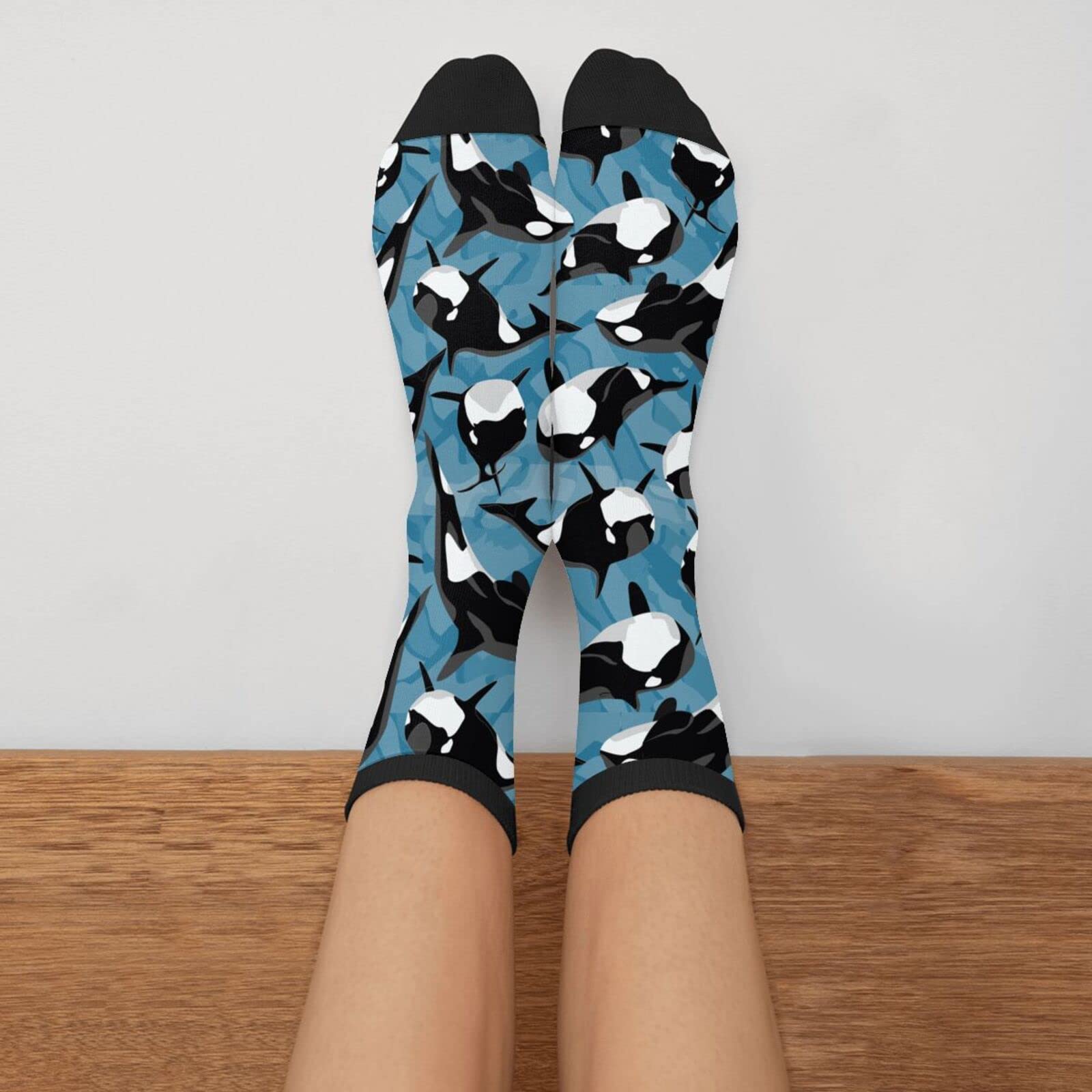 Jedenkuku Badminton Racket Sport Novelty Fun Crew Socks Fashion Comfortable Men'S And Women'S Socks
