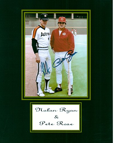 Kirkland Pete Rose & Nolan Ryan 8 X 10 Autograph Photo on Glossy Photo Paper