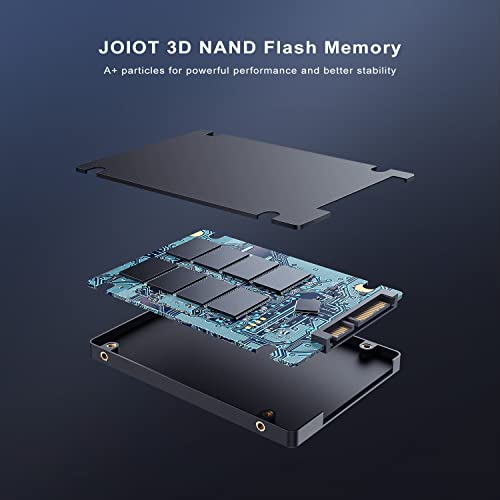 JOIOT 512GB SSD Internal Solid State Hard Drive, 3D NAND 2.5inch SATA III 6GB Internal SSD, Up to 550MB/s, Upgraded Performance for PC Laptop Game Creation