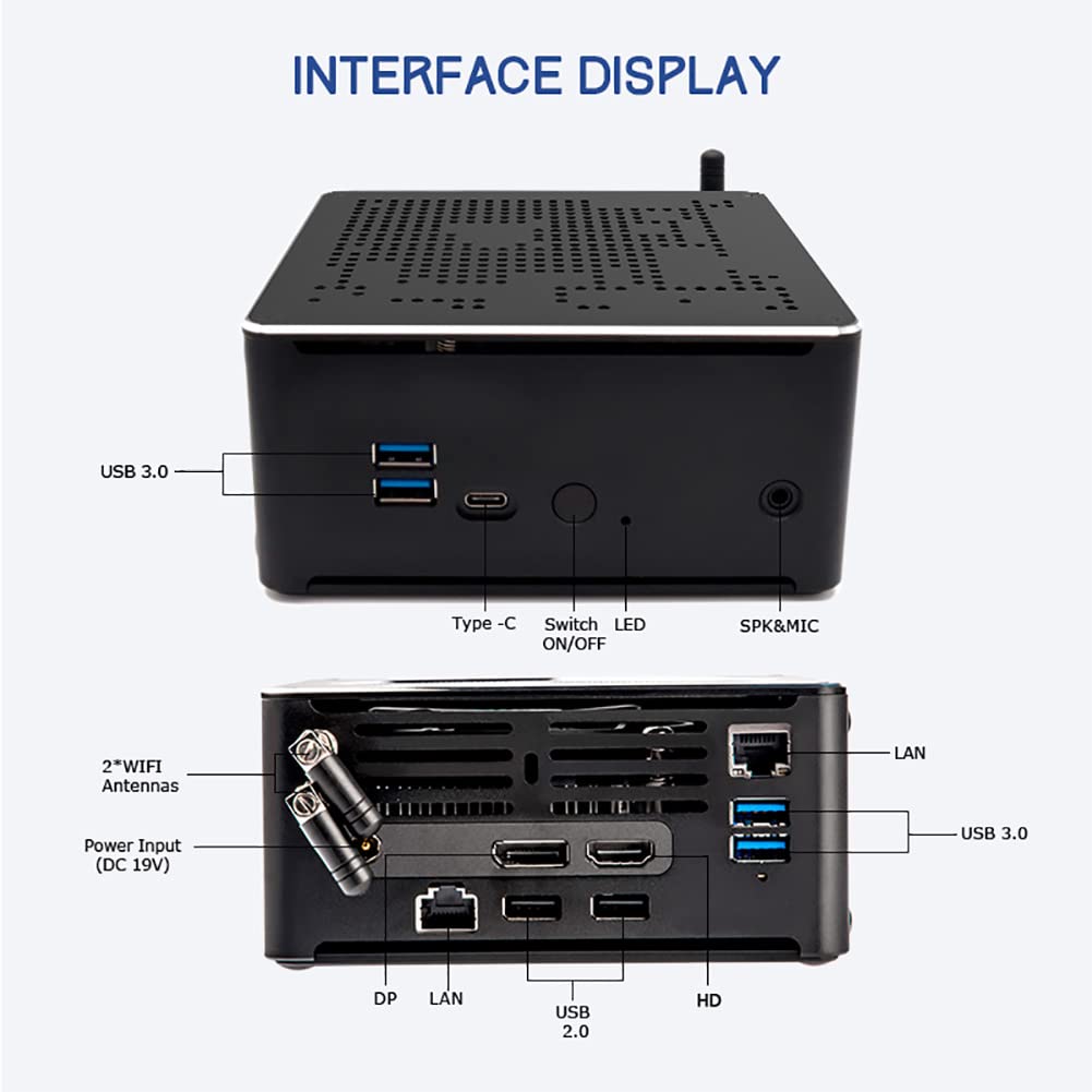 Kinhank Super Console X PC Box Retro Video Game Console, Built-in 120000+ Games, Win 10 & Batocera 33 in 1, 4K Dual Screen Output, 2.4+5G,1000M LAN, BT 4.1