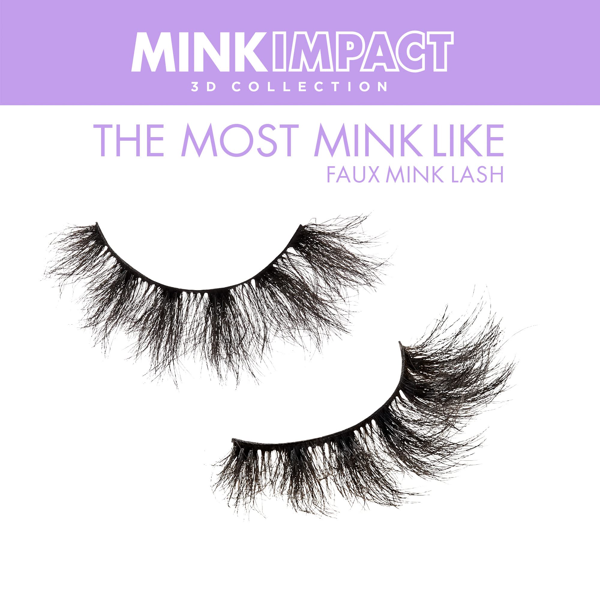 i-Envy False Lashes 3D Mink-Like Plush Impact Natural to Dramatic Vegan Eyelashes
