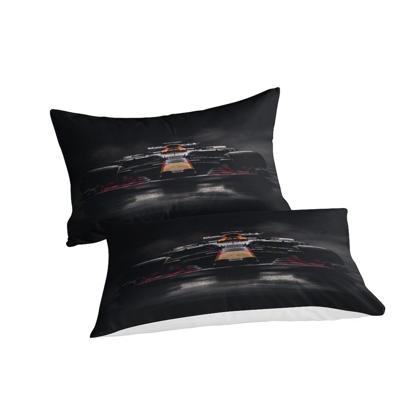 NOLLAM Formula-Racing Racing Breathable Comforter Cover Hidden Zipper Contests Duvet Cover Set with Pillowcases Bedding Set Soft Microfiber Quilt Cover Set for Various Sizes Queens(228x228cm)