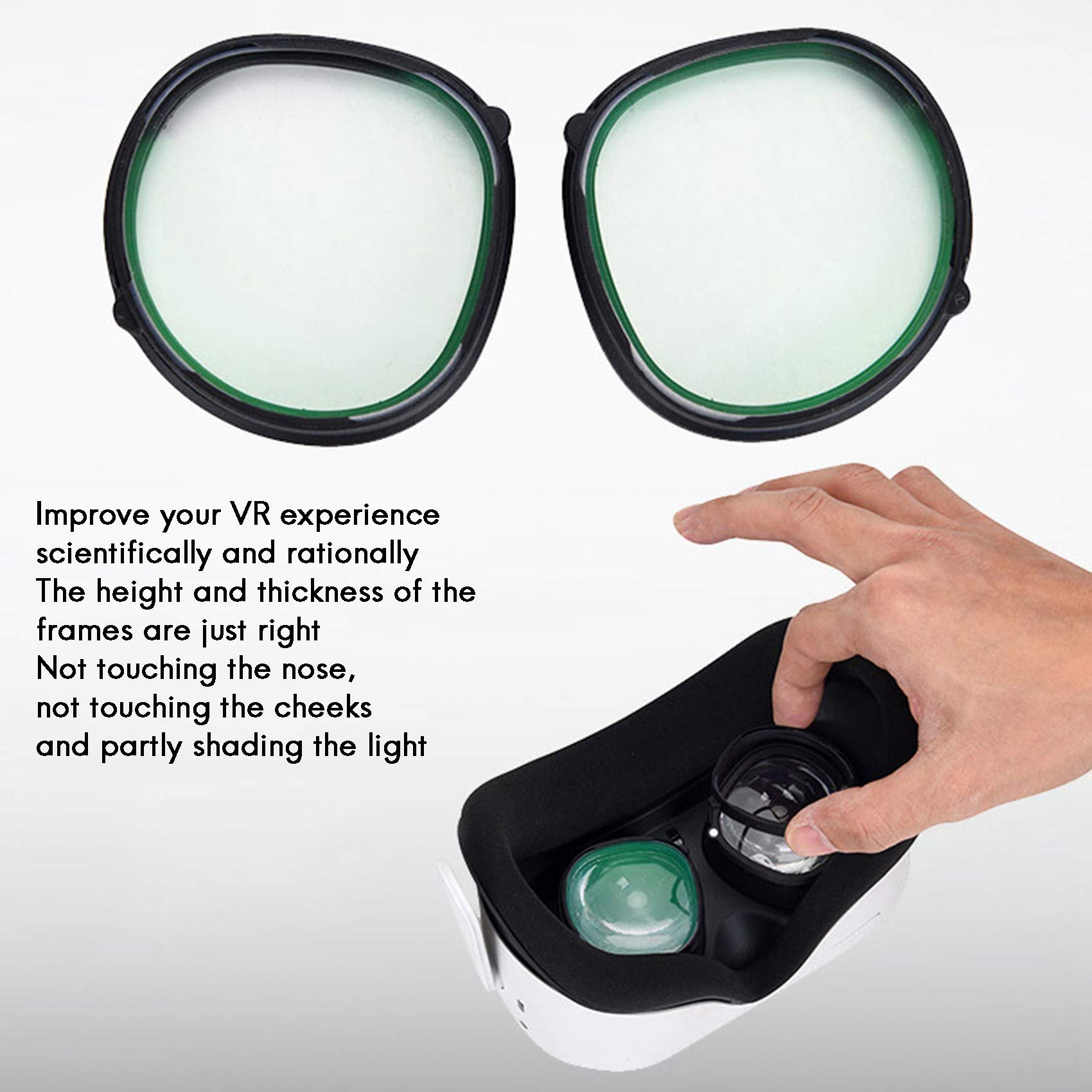Haskoss for Anti Blue Light Magnetic Eyeglasses Lens with Protection VR Headset Accessories(0 Degree)