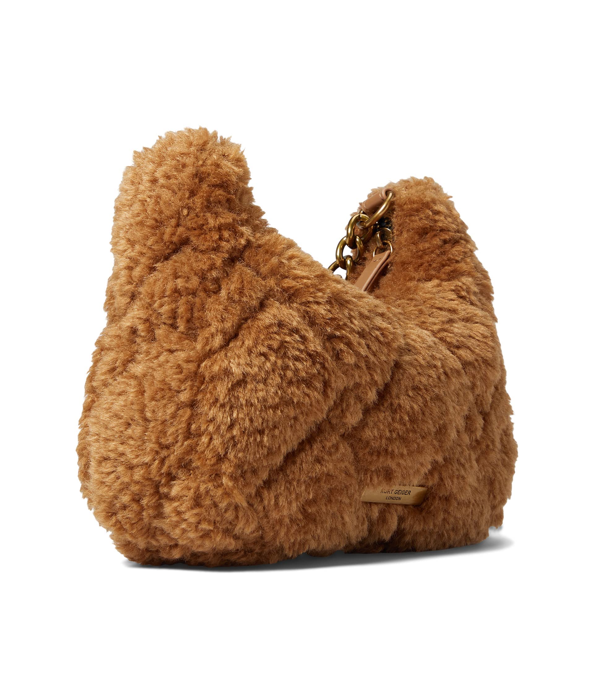 Kurt Geiger London Faux Fur Multi Crossbody Camel One Size