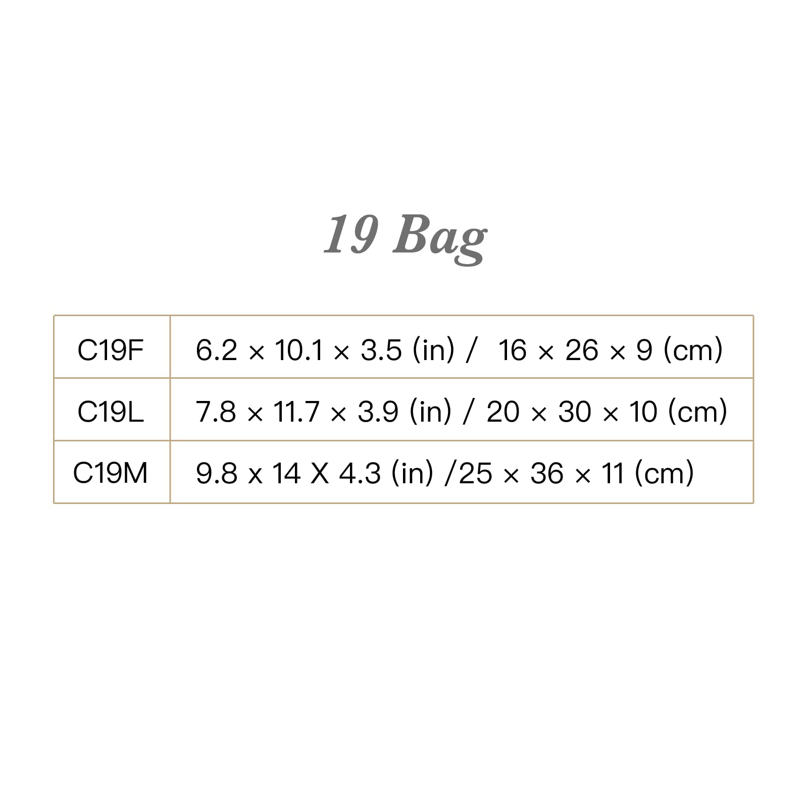 ibao [C19M] Luxury Handbag Pillow Shapers Insert(Fits 9 MAXI(36cm),CoCo Junbo MAXI Bag), Bamboo Charcoal Memory Foam (Fits Chanel 19 MAXI(36cm),CoCo Junbo MAXI Bag)