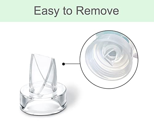 Loveishere Flange Inserts Compatible with Medela/Willow/TSRETE/Momcozy S9 S10 S12/ Willow Wearable Cups & Spectra S1 S2 (Duckbill)