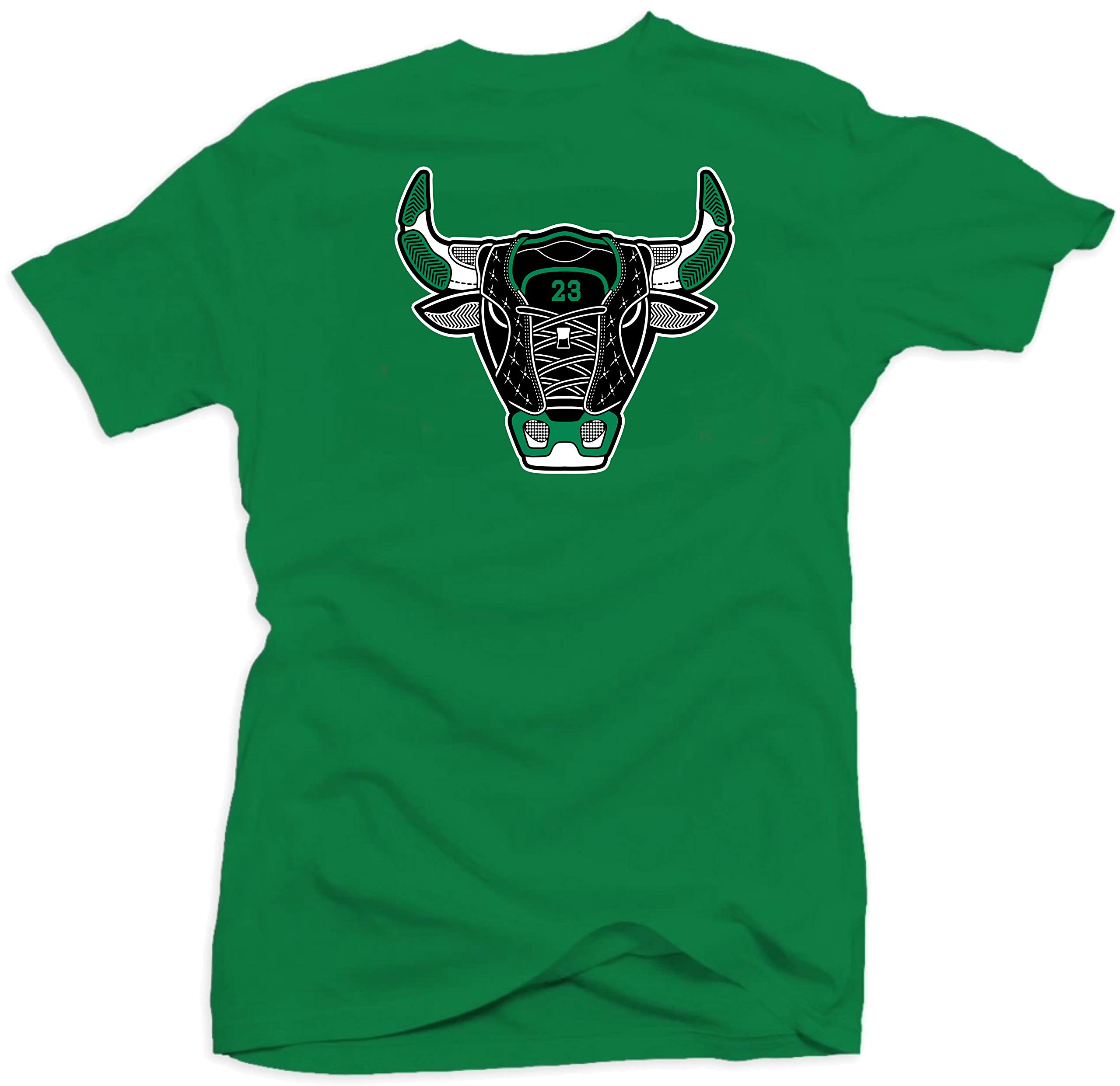Jordan Retro 1 Pine Green 2020 Match Tees (Jordan Retro 1 Pine Green 2020 Match Tees - Bull 1 (Green), M)
