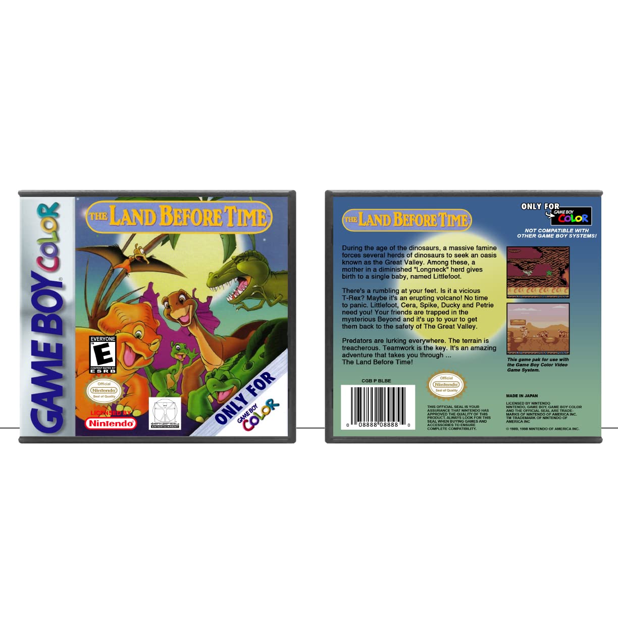 Land Before Time, The | (GBC) Game Boy Color - Game Case Only - No Game