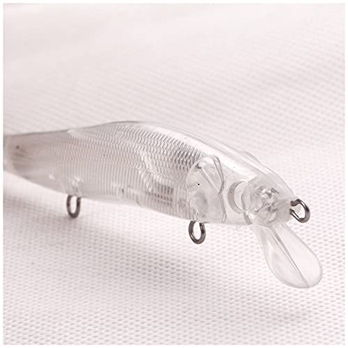 LHLLHL 20pcs/Set Unpainted Lures Slow Sinking DIY Blank Jerkbaits with Steel Beads Minnow Hard Baits Trout 12cm 12g