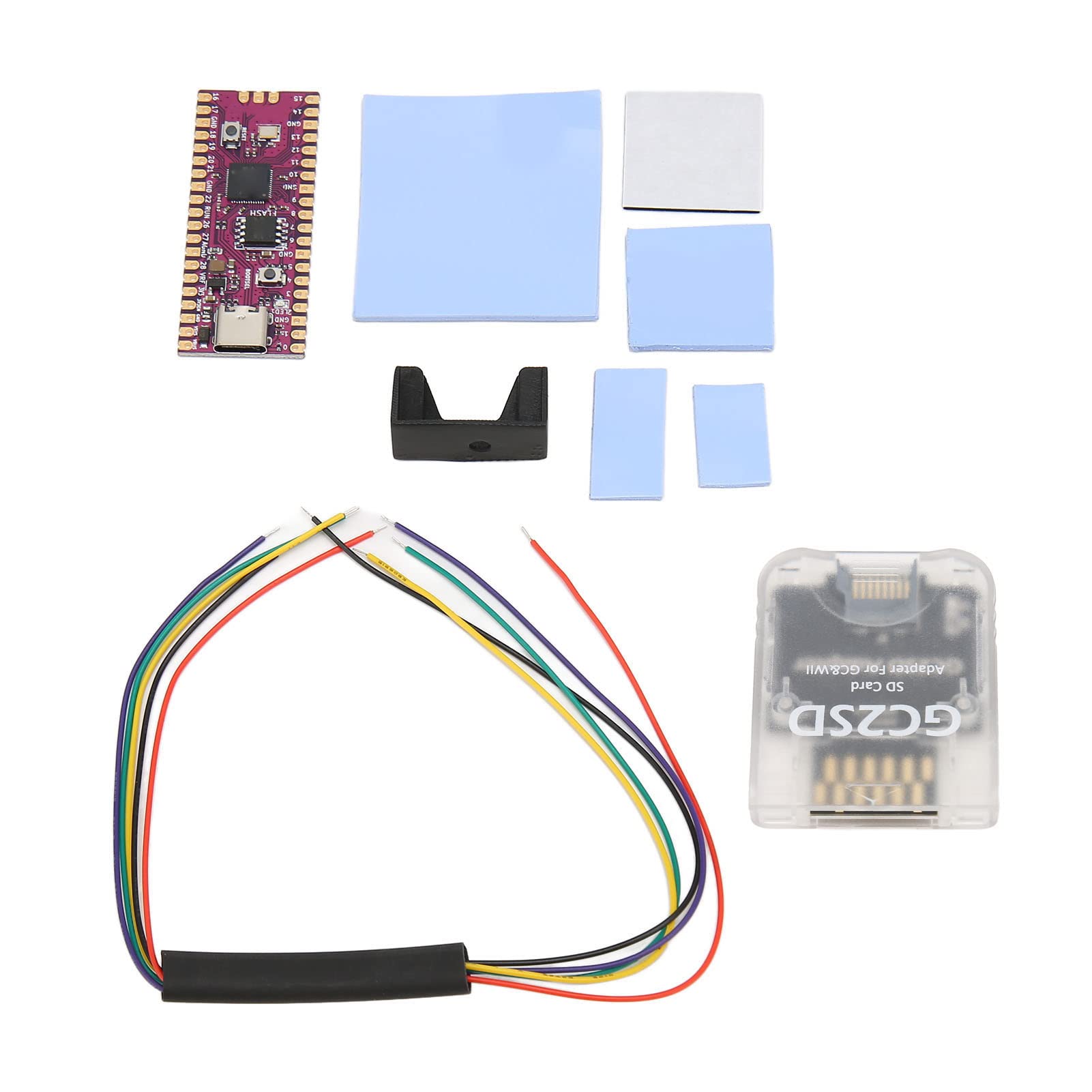 Microcontroller Board, Low Power Consumption Dual Core 512GB Max Memory Compact Professional Microcontroller Module for Game Console (Transparent White)