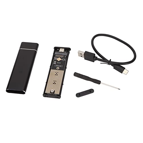 M.2 NVMe SSD Enclosure Adapter, Type C Interface SSD Enclosure Adapter Fast Transfer Excellent Heat Dissipation for PC