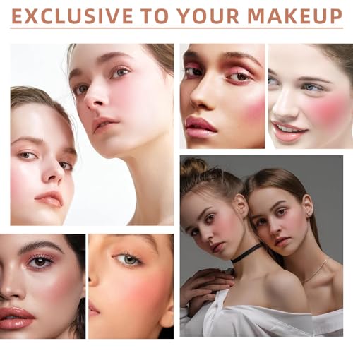 HOSAILY Cream Blush Stick for Cheeks, Multi-Use Makeup Blush Stick for Eyes Lips Face, Travel-Friendly Tinted Solid Moisturizer Matte Blush, Natural Glow Blendable Smooth Blusher with Brush-Shy Pink