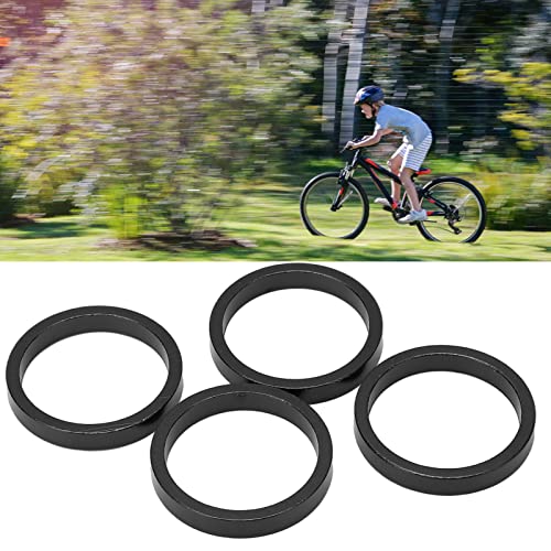 Kadimendium Bicycle Headset Spacer, Light Weight Reliable Long Lasting Bicycle Fork Washer for Road Bike 28.6mm Tube(Black)