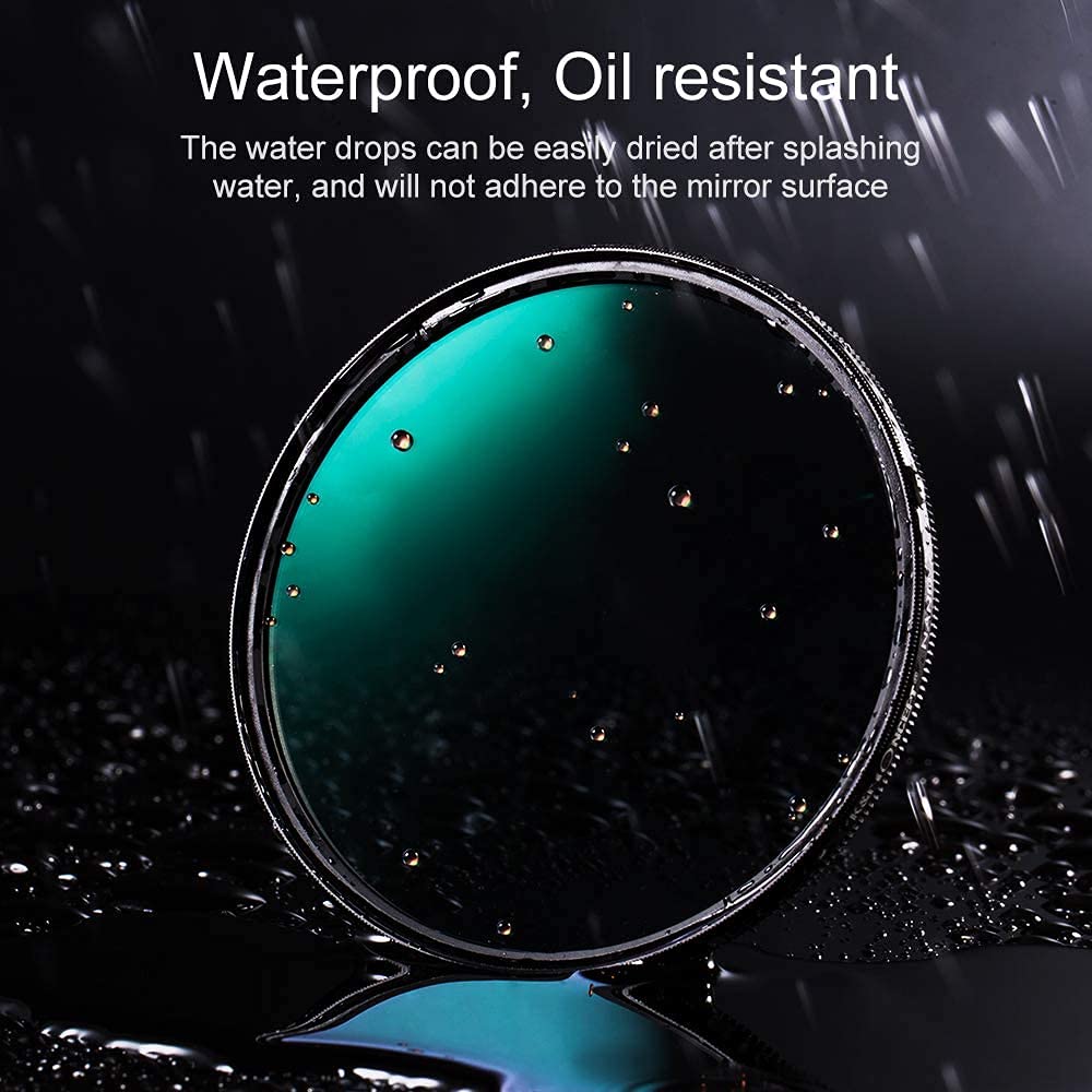 K&F Concept 77mm Polarizer Filter, CPL Polarizing Filter, Reduce Glare/Better Contrast/Waterproof, for Camera Lens