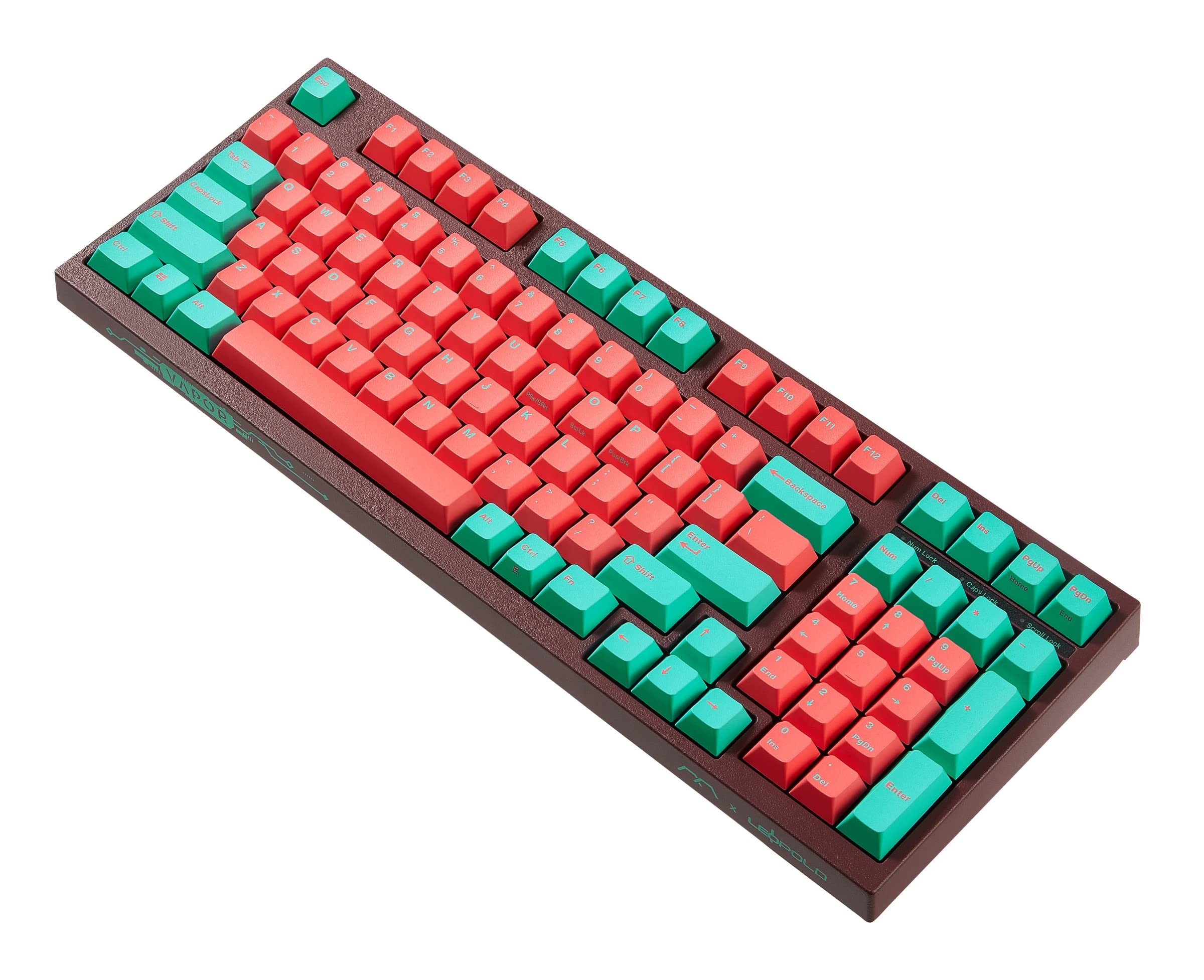 Leopold x MK FC980M Vapor Double Shot PBT Mechanical Keyboard (Cherry MX Silent Red)