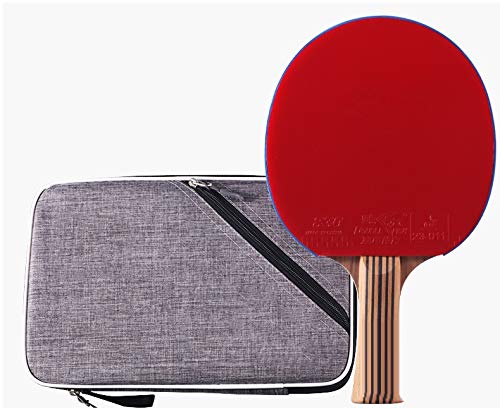 Hewen-Ping Pong Set Durable Table Tennis Set Table Tennis Racket Ping Pong Bat Set with 1 Rackets, 10 Balls and 1 Racket Case Table Tennis Bat (Size : Short)