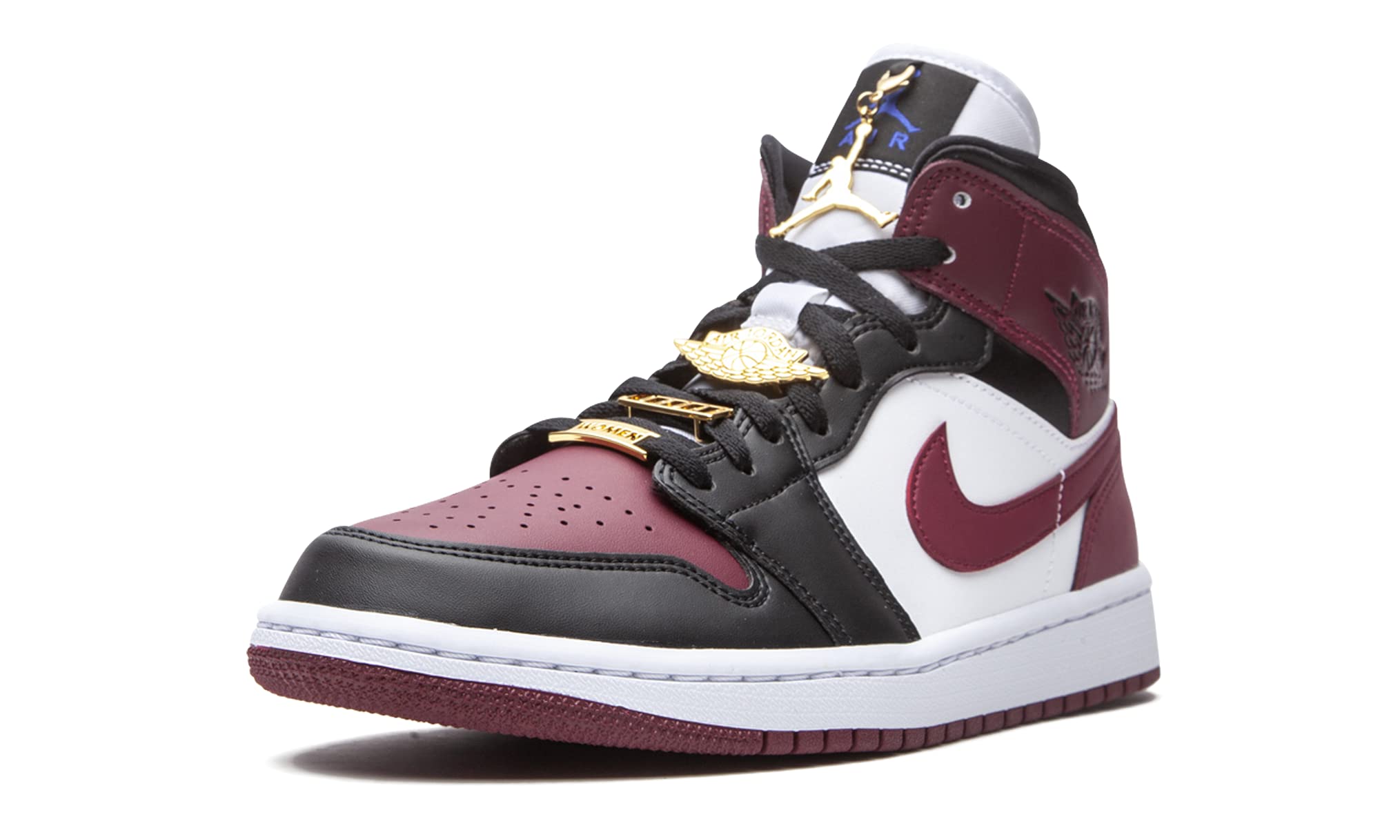 Jordan Womens WMNS Air Jordan 1 Mid SE CZ4385 016 Gold Pendants - Size 12W