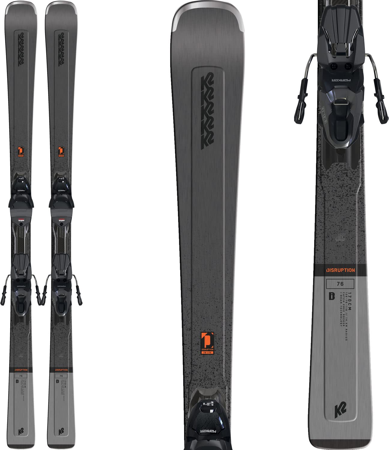 K2 Disruption 76 Mens Skis 149 W/M2 10 Bindings