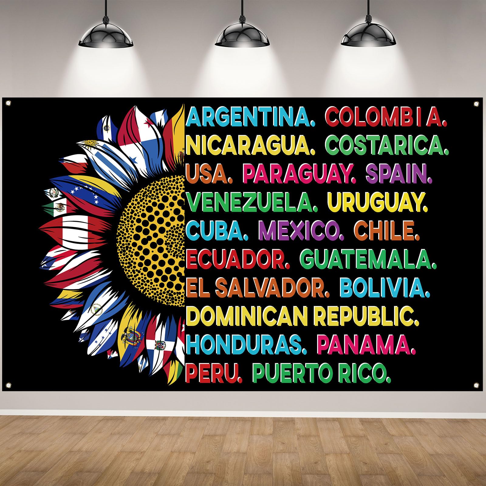 Hispanic Heritage Month Decorations Hispanic Heritage Month Banner Latin American Backdrop Spanish Classroom Decorations National Hispanic Heritage Month Decorations and Supplies for Classroom Home