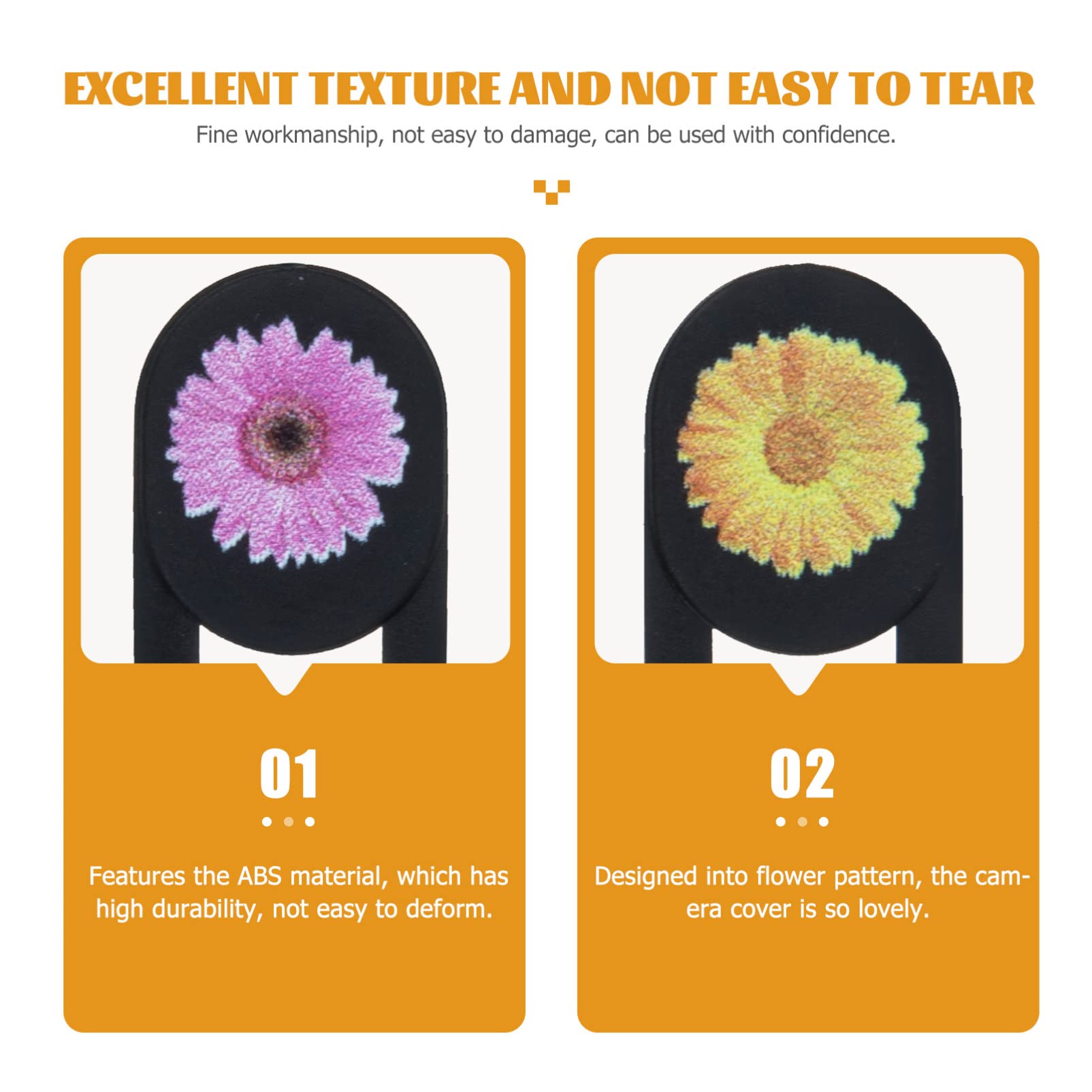 Mikikit 3pcs Camera Privacy Cover Mobile Camera Cover Phone Camera Protector Webcam Privacy Protector Laptop Lens Cover Camera Protector Cover Webcam Lid Slide Flat Abs